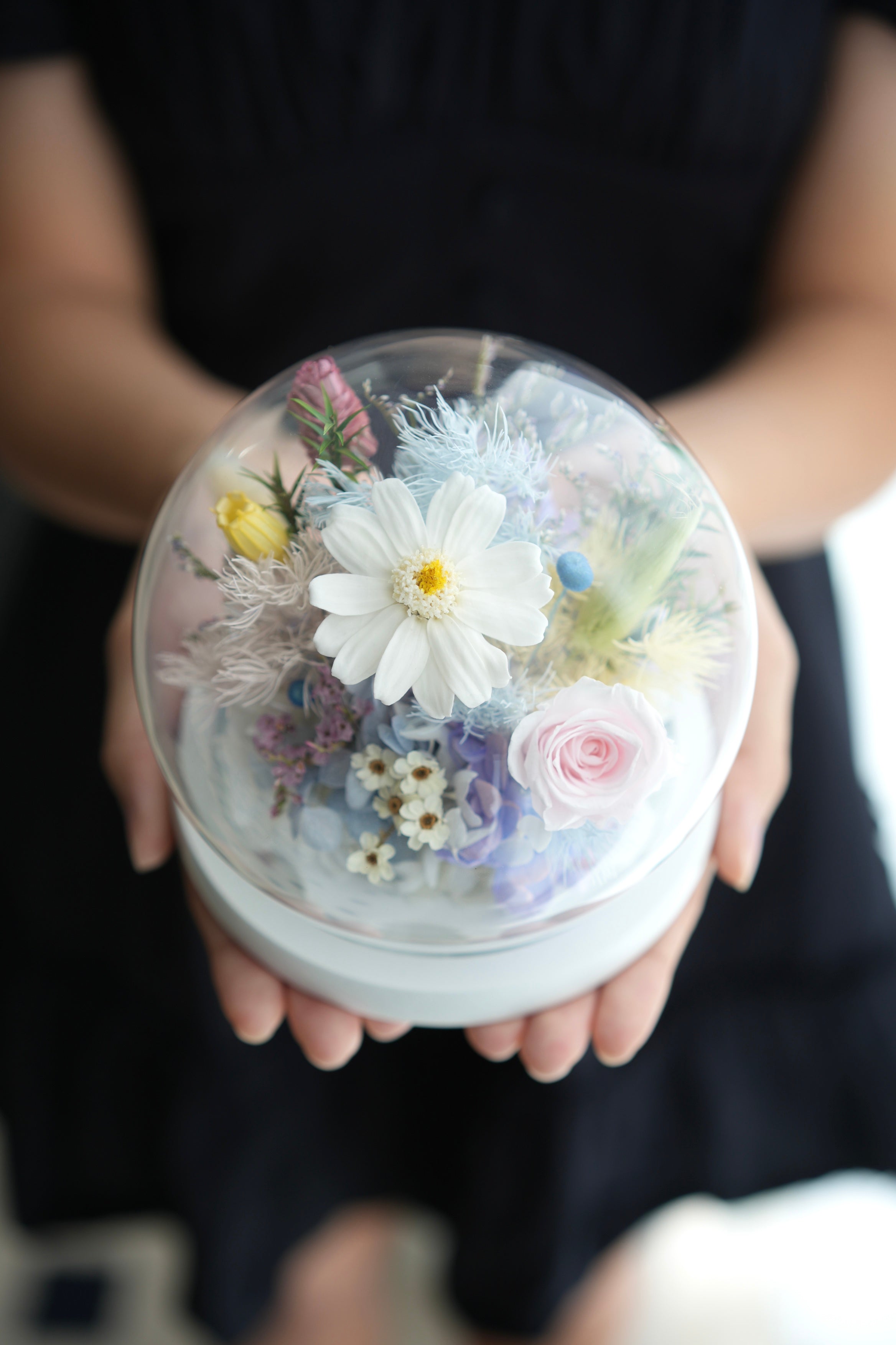 Handmade Preserved Flowers Dome