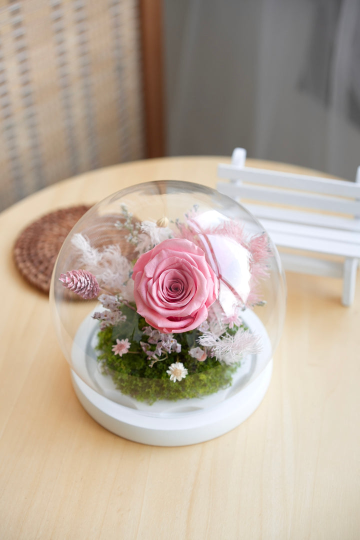 Handmade Preserved Flowers Dome