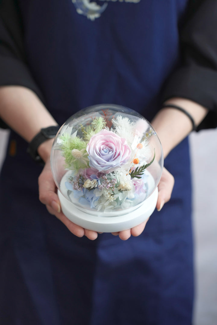 Handmade Preserved Flowers Dome